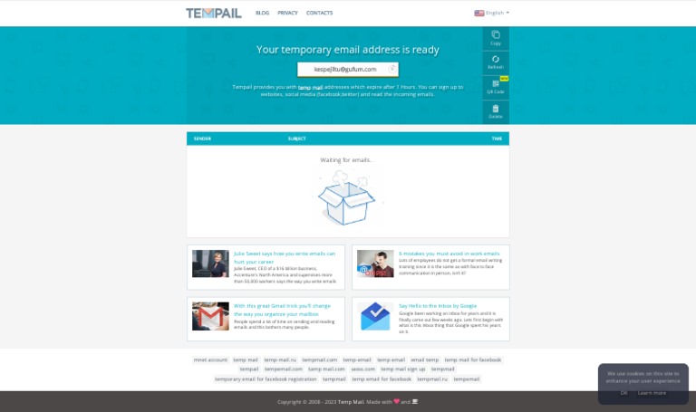 Your Temporary Email Address Is Ready | PDF