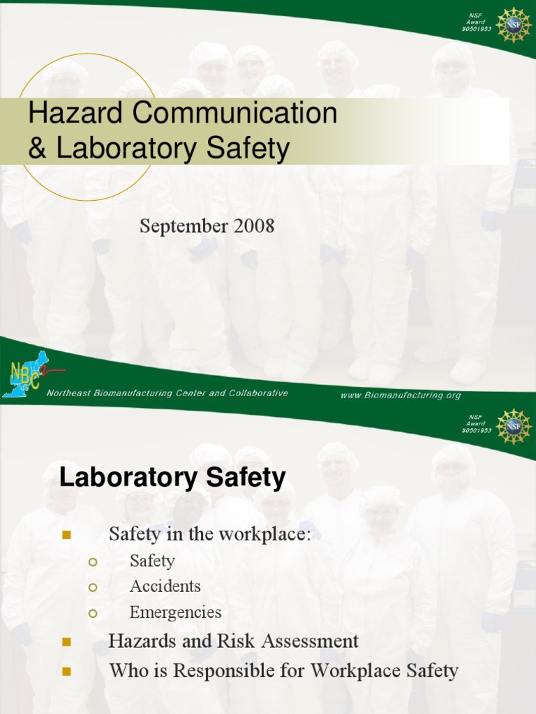 Laboratory Safety | PDF | Laboratories | Occupational Safety And Health