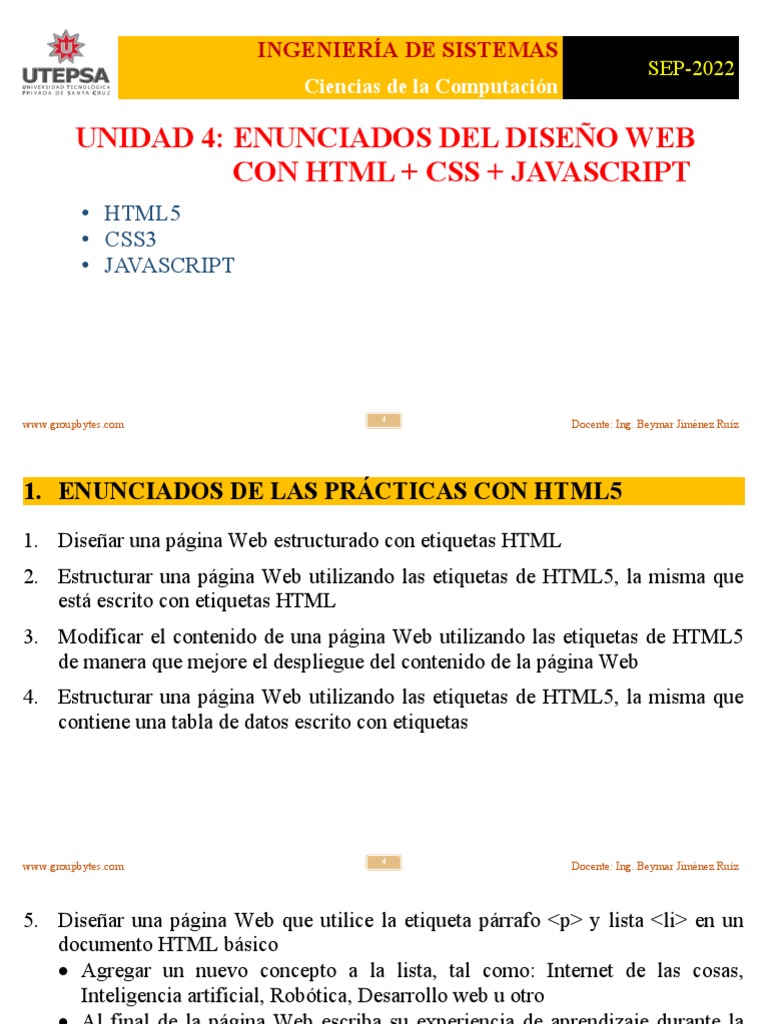Diseño Web con HTML5, CSS3 y JS | PDF | Página web | Red mundial
