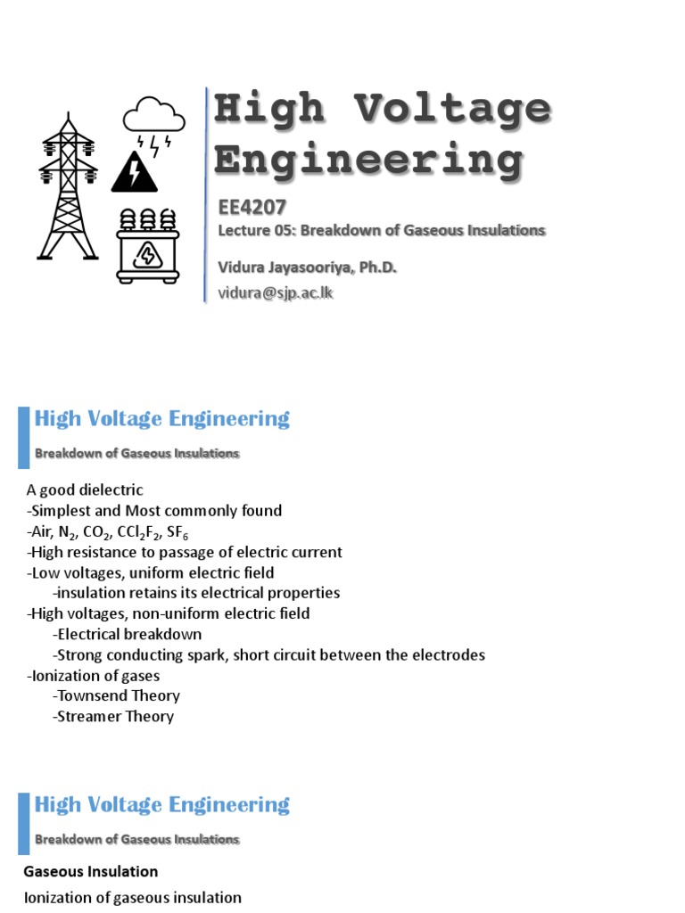 Lecture 5 - HVE 2022 | PDF