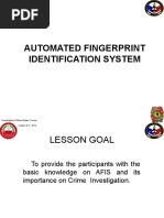 AFIS | PDF | Fingerprint | Identity Document