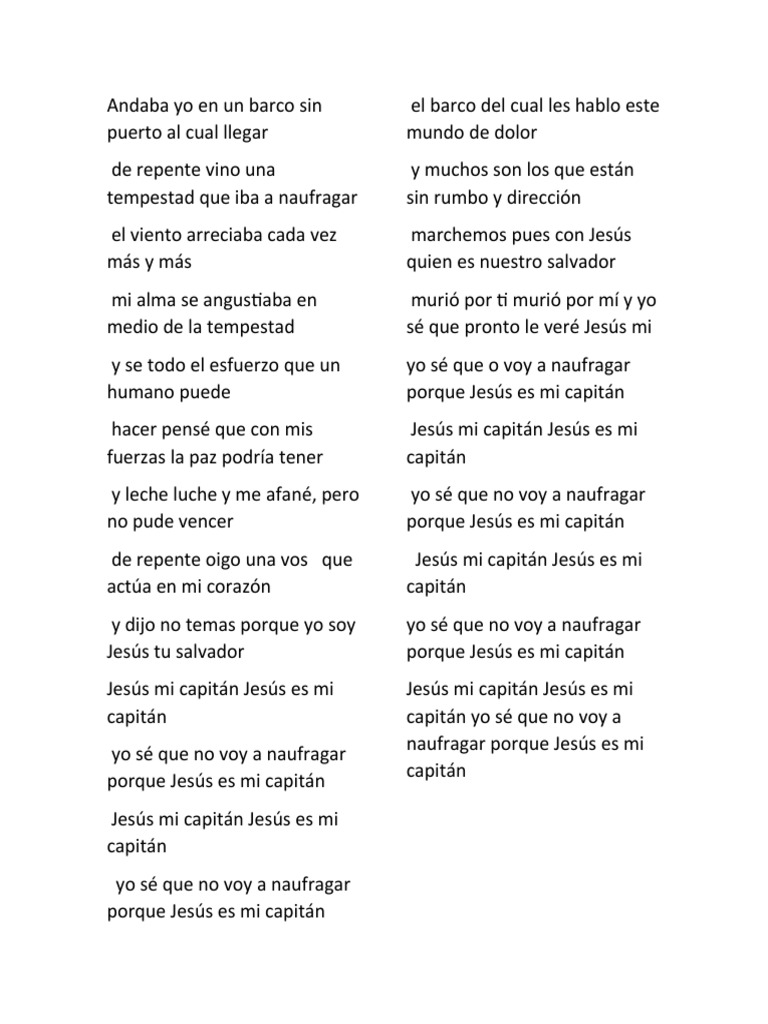 Andaba Yo en Un Barco Sin Puerto Al Cual Llegar | PDF | Religión y ...