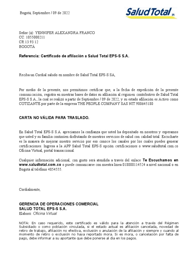 Salud Total | PDF