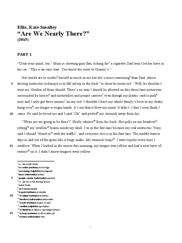 Kate Smalley Ellis - Are We We Nearly There | PDF | Vehicles