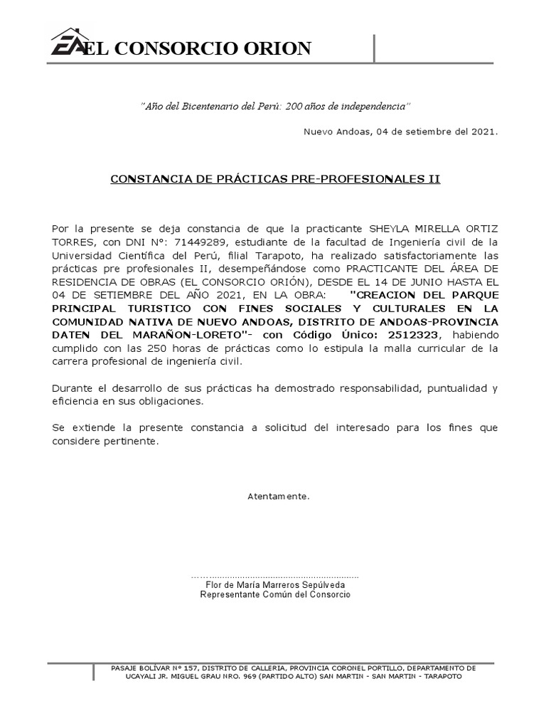 Constancia PP2 | PDF