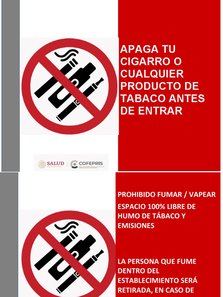 LETREROS LEY ANTITABACO | PDF