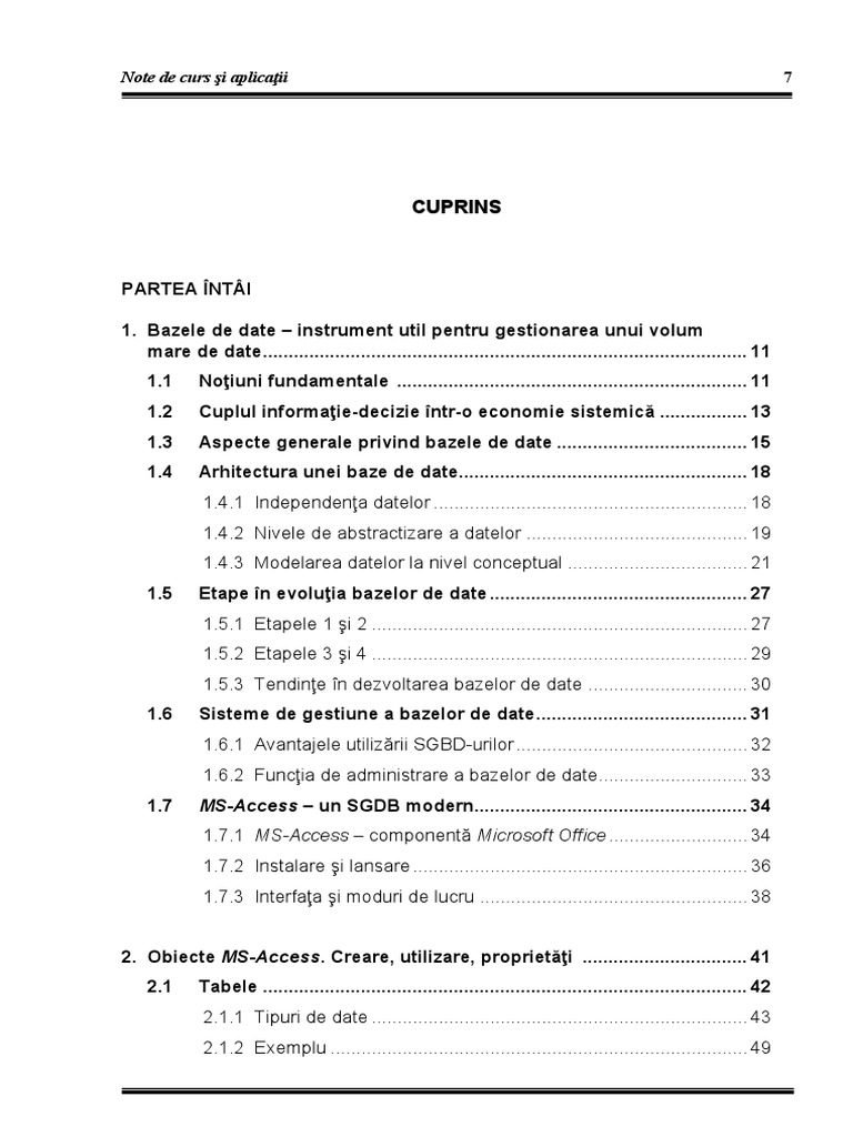 Note de Curs Si Aplicatii | PDF
