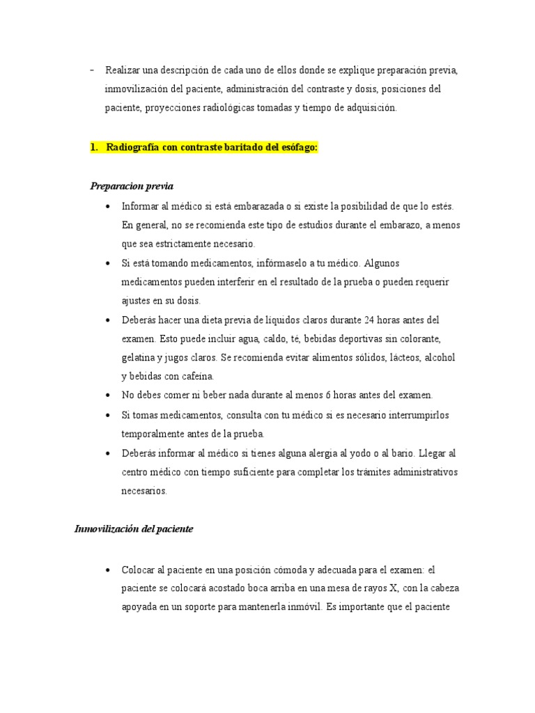 Radiografía Con Contraste Baritado Del Esófago, Estómago y Duodeno (EBE ...