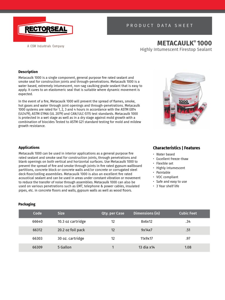 RectorSeal 66640 Specification Sheet | PDF | Implied Warranty | Concrete