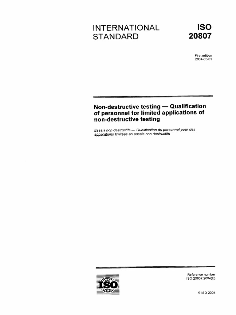 Iso 20807-2004 | PDF