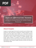 Anaplan Level 1 & 2 Certification Training | PDF