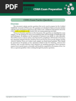 CSWA Exam Practice Questions | PDF | Test (Assessment) | Nature