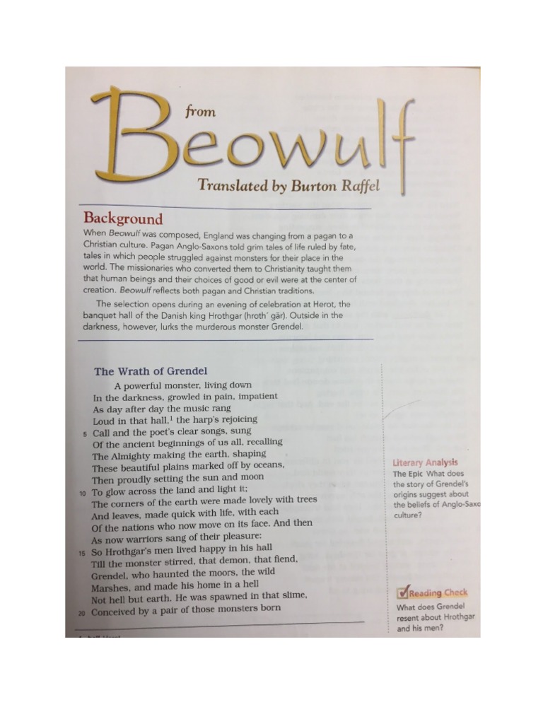 Beowulf Pdf 1 Pdf