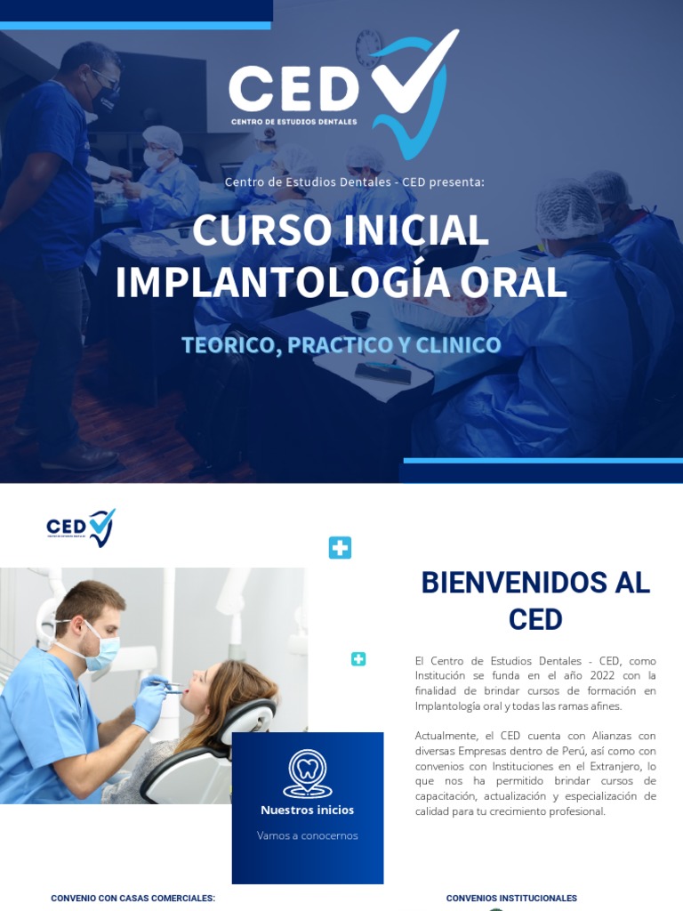 Curso de Implantologia Oral | PDF | Cirugía Oral y Maxilofacial | Cirugía
