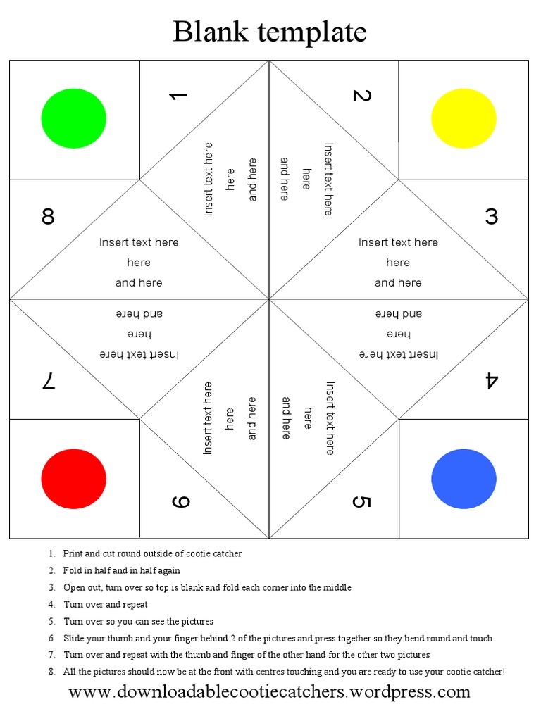 Cootie Catcher | PDF