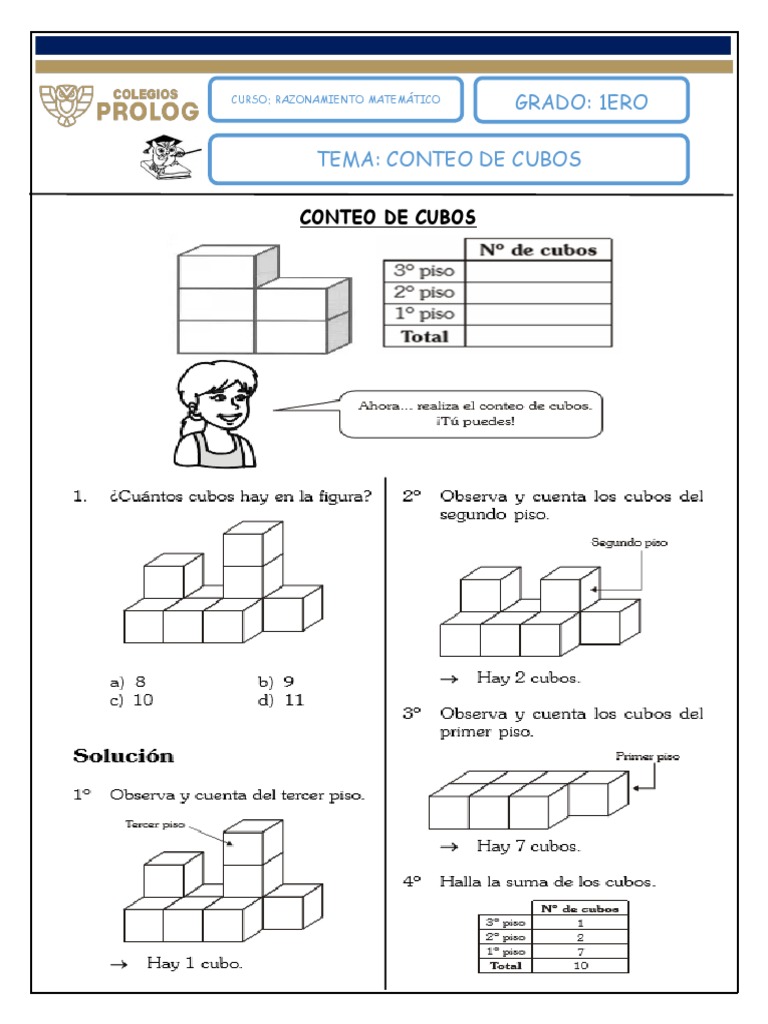 Ficha - Conteo de Cubos - RM | PDF