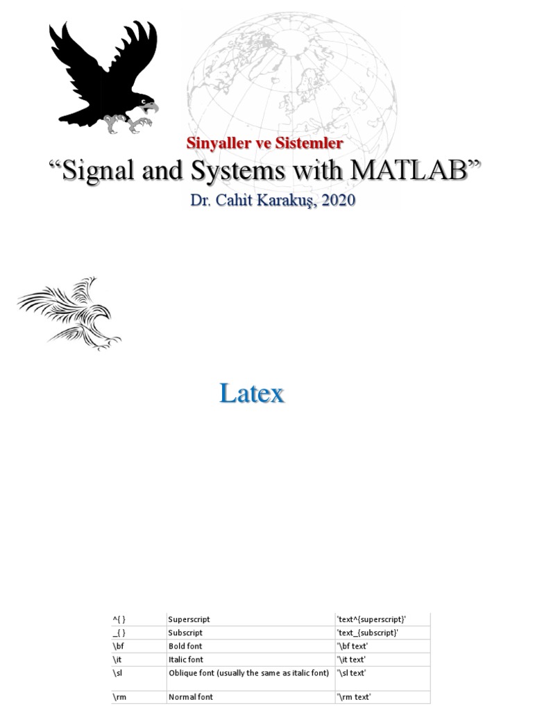 Ss 97 Matlab Signal And Systems Pdf Ordinary Differential