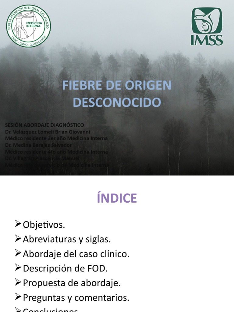 Fiebre De Origen Desconocido Pdf