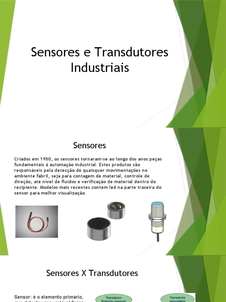 Sensores e Transdutores | PDF | Métodos e Materiais de Ensino ...