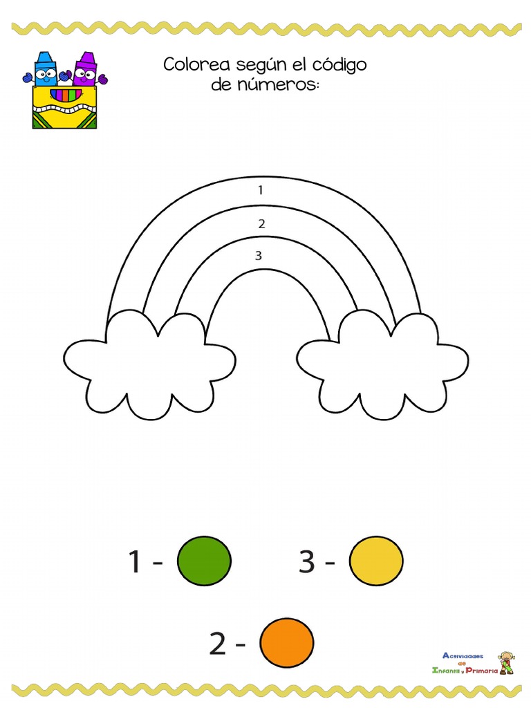 Colorear Por Numeros Dibujos Primavera | PDF