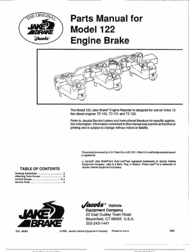 Parts Manual Model122 | PDF