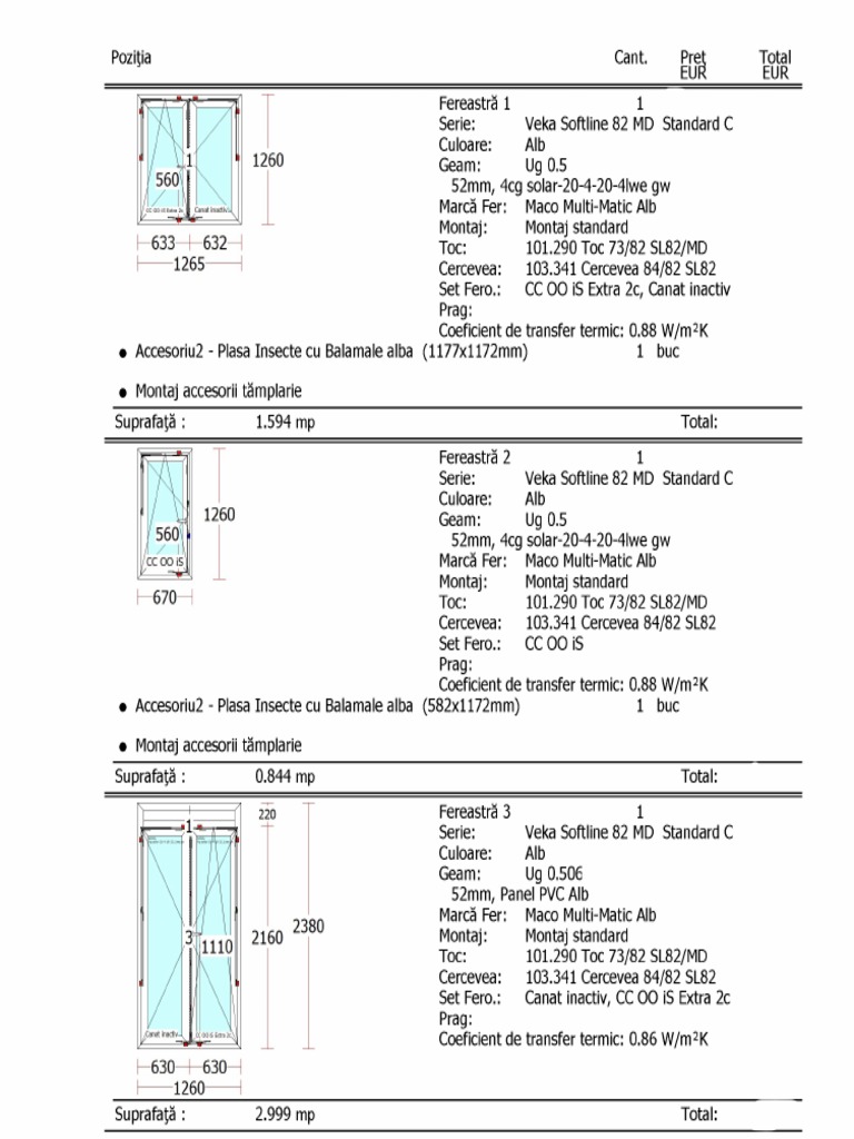 Veka Softline 82 MD - Model | PDF