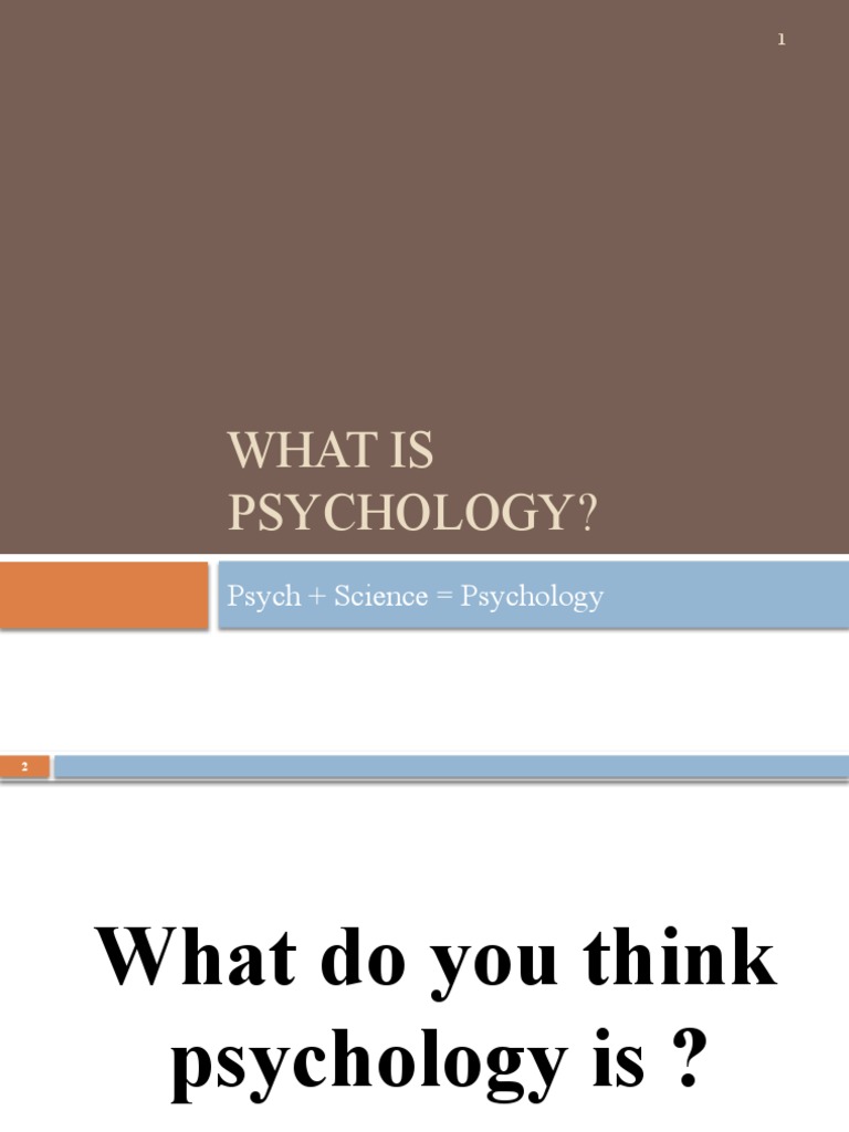 Psychology Slides Section E | PDF | Id | Psychology