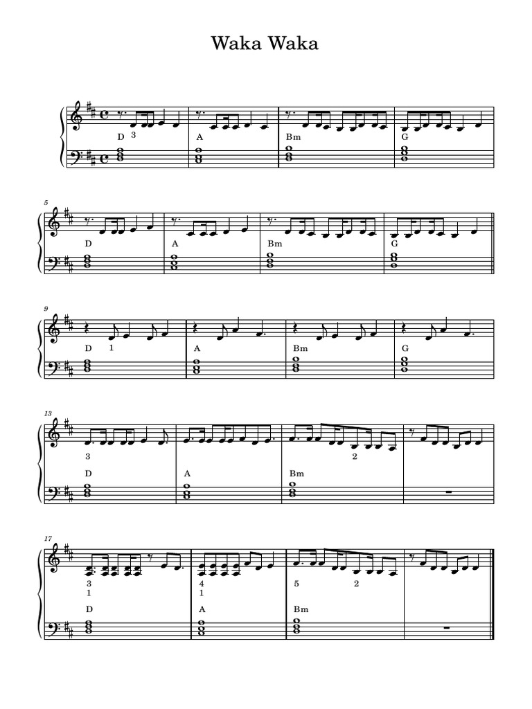 Waka Waka | PDF