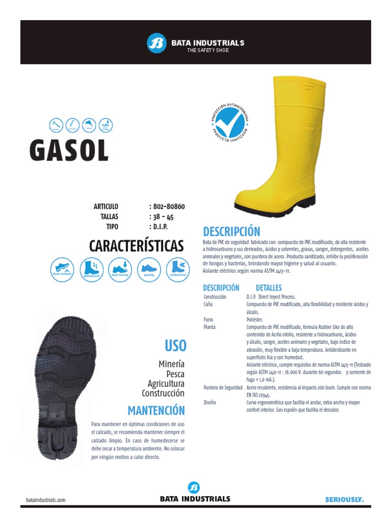 Bota Gasol: Seguridad y Comodidad | PDF