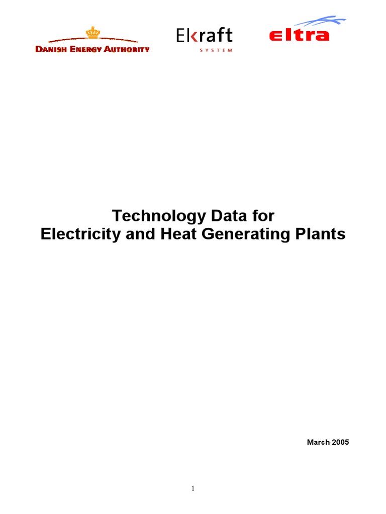 Technology Data For Electricity and Heat Generating Plants 2 | PDF