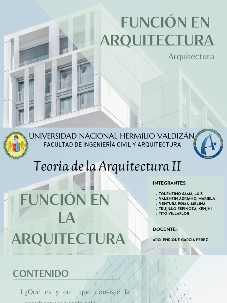 Funcion en La Arquitectura | PDF | Diseño | edificio