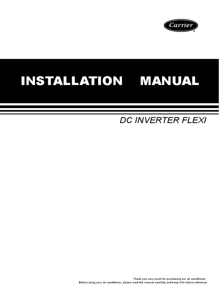 ODU Installation Manual (MINI VRF) | PDF | Pipe (Fluid Conveyance ...