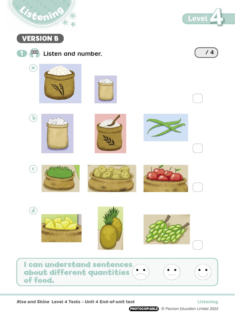 M04 RS TEST L4 BrE 16109 Version B | PDF | Food Industry | Foods