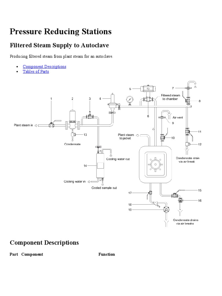 Steam Pressure Reducing Station Details | PDF