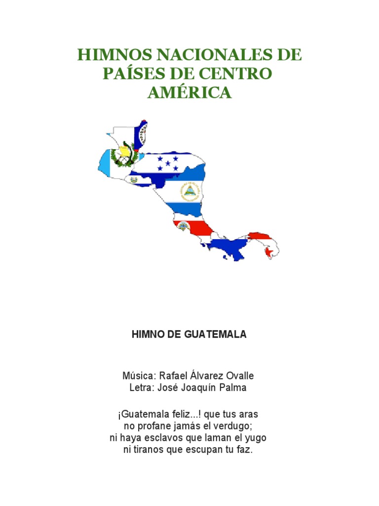 Himnos Nacionales de Países de Centro | PDF | Derecho | Poesía
