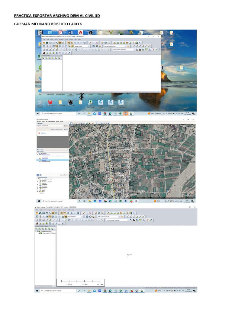 Practica Exportar Archivo Dem Al Civil 3D | PDF