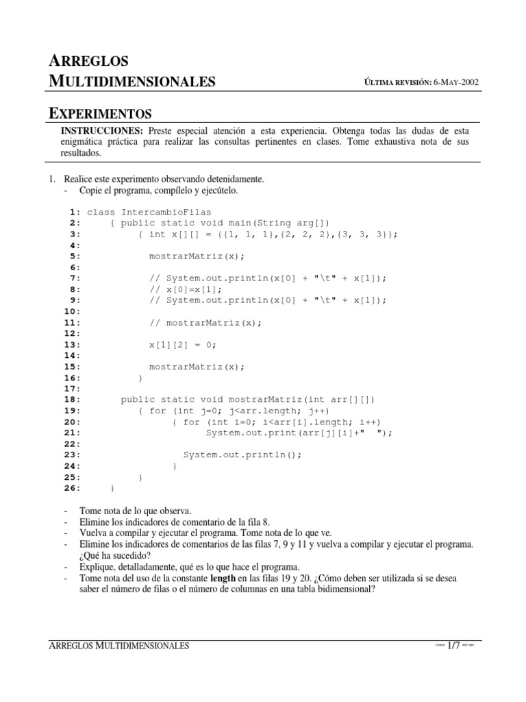 Ej Matrices | PDF | Matriz (Matemáticas) | Función (Matemáticas)