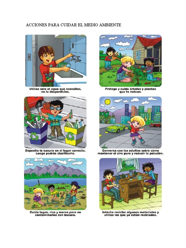 Acciones para Cuidar El Medio Ambiente | PDF
