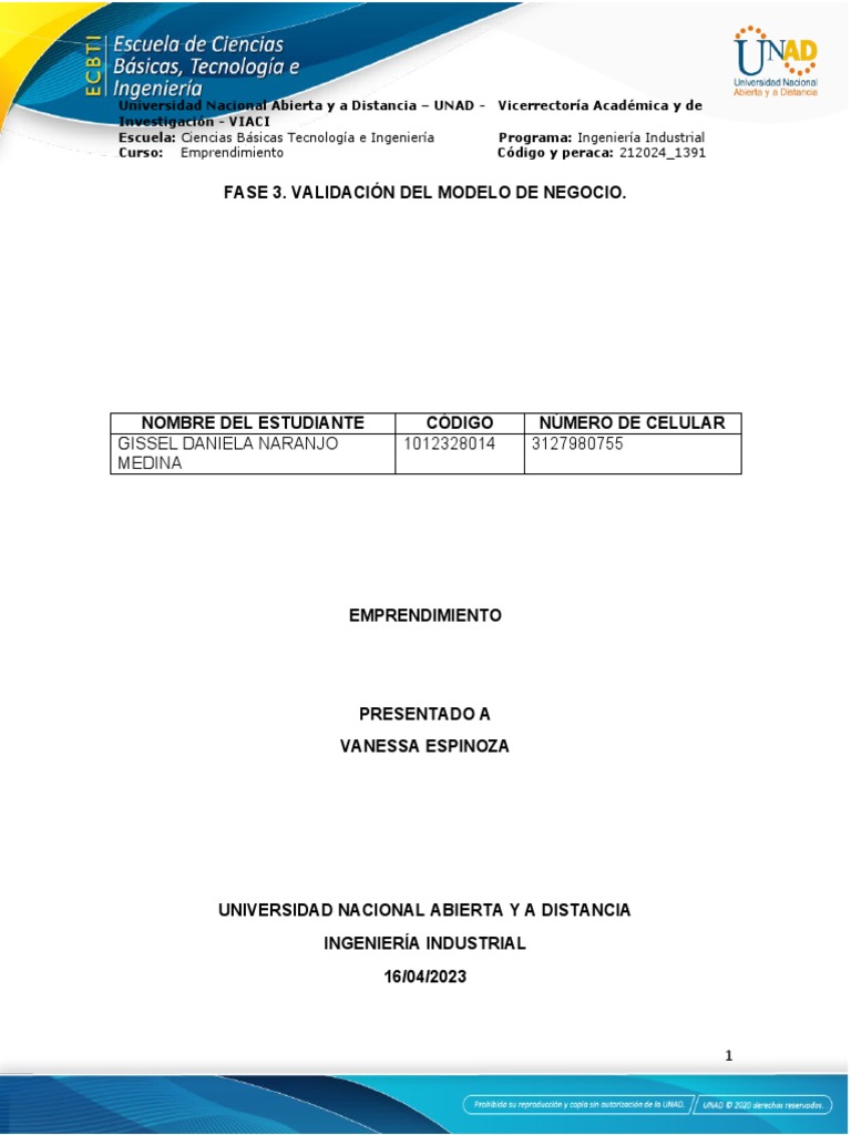 Plantilla Fase 3 - Validación Del Modelo de Negocio | PDF | Leche ...