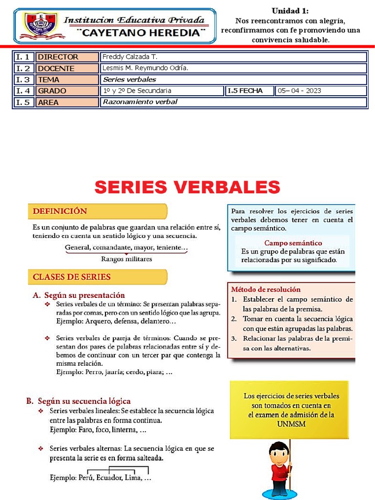Series Verbales | PDF