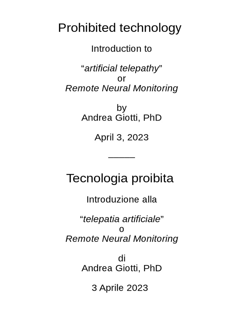 Prohibited Technology | PDF
