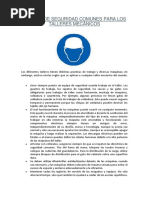 Normas de Seguridad en Un Taller Mecánico | PDF | Herramientas | Color