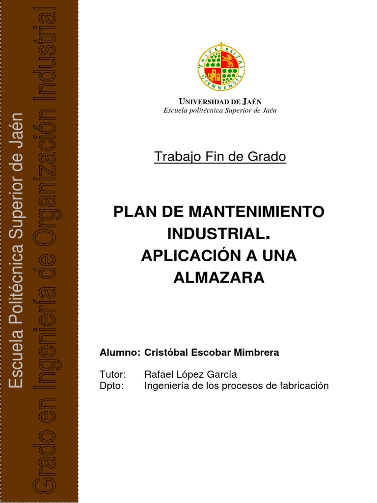 Memoria TFG - Cristobal Escobar Mimbrera | PDF