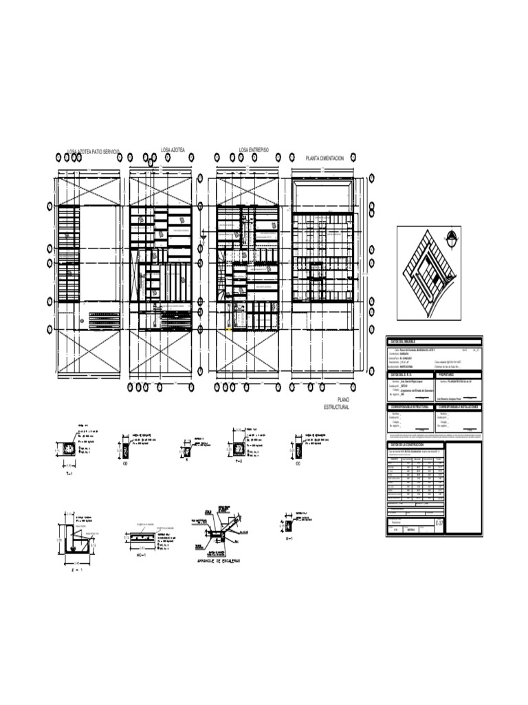 Estructural, Plano de Permiso. | PDF