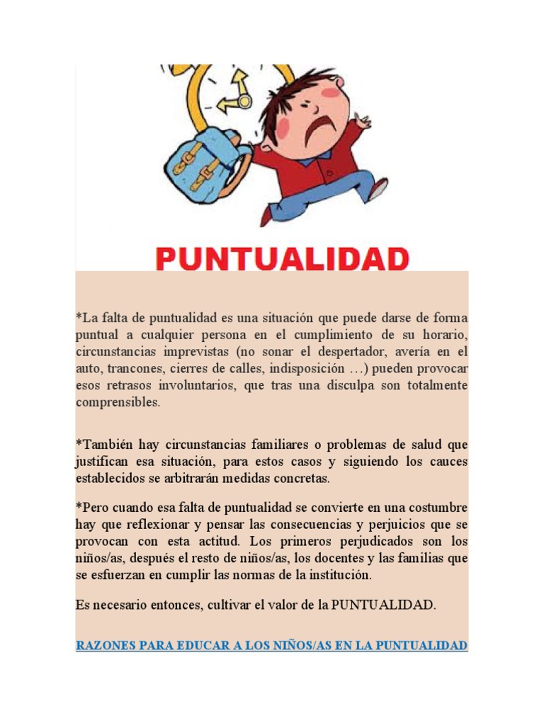 La Puntualidad | PDF