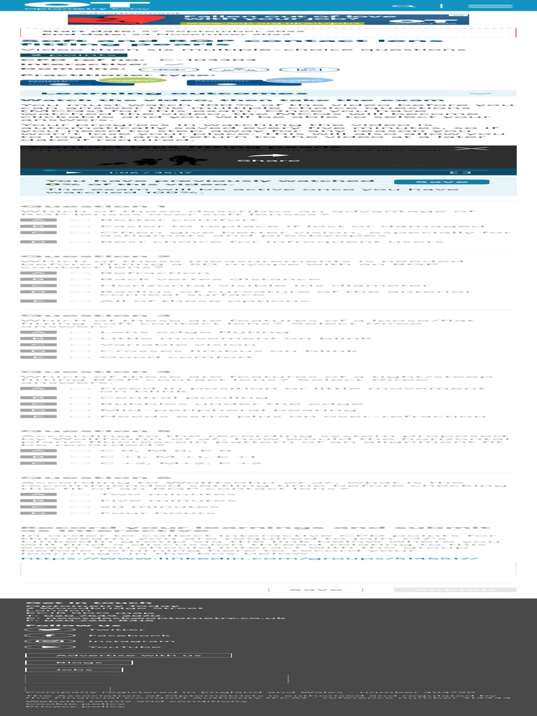 Soft and RGP Contact Lens Fitting Pearls | PDF | Contact Lens | Optics