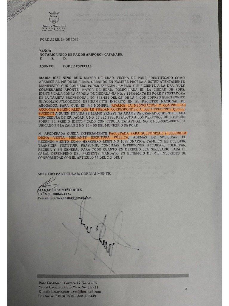 documento notaría 2 | PDF