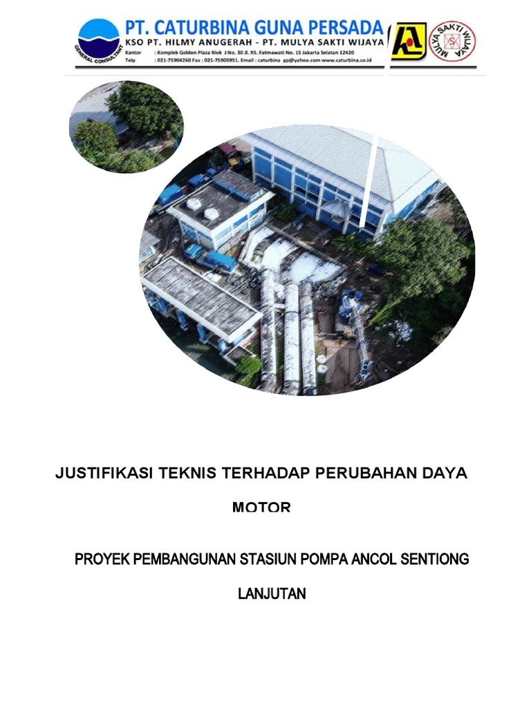 Justifikasi Teknis Stasiun Pompa | PDF