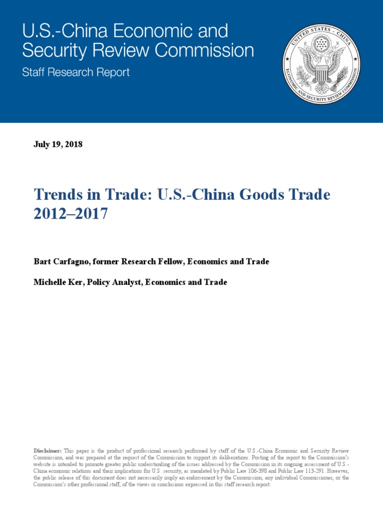 Trends in Trade Staff Report | PDF | Renminbi | Exchange Rate