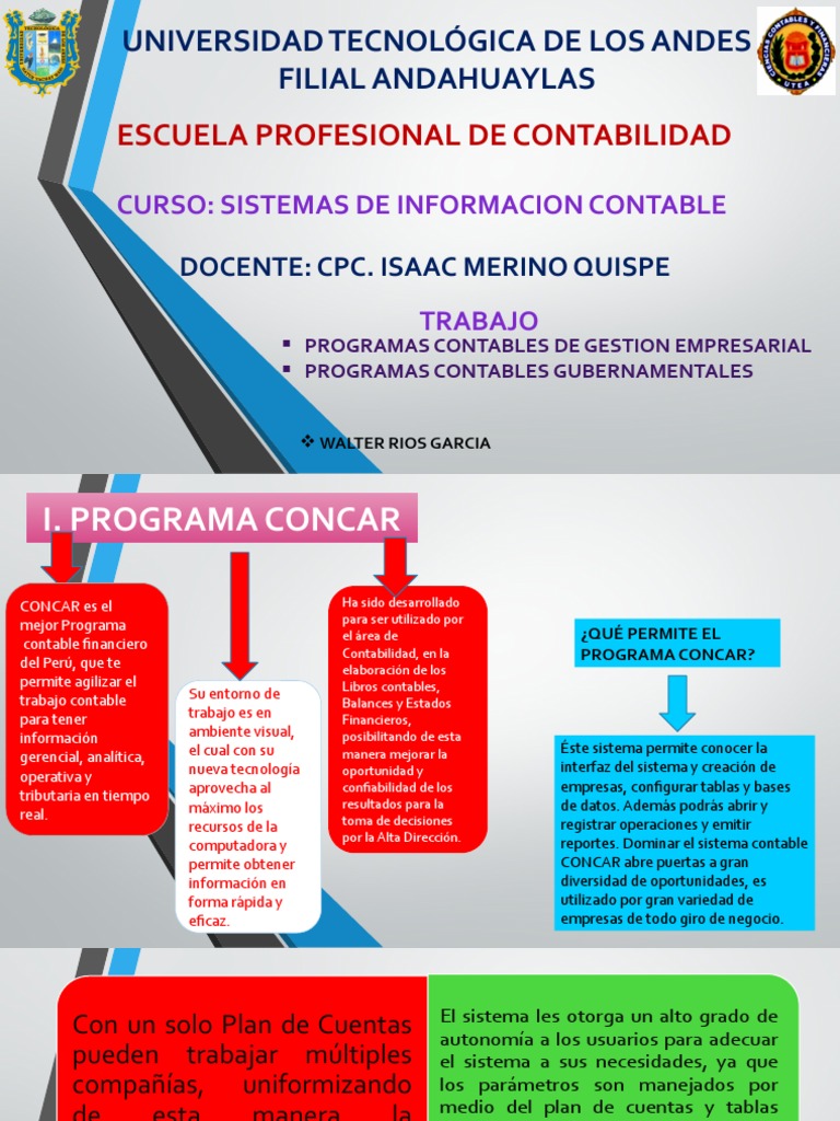 Programas Contables Públicos y Privados | PDF | Contabilidad | Software